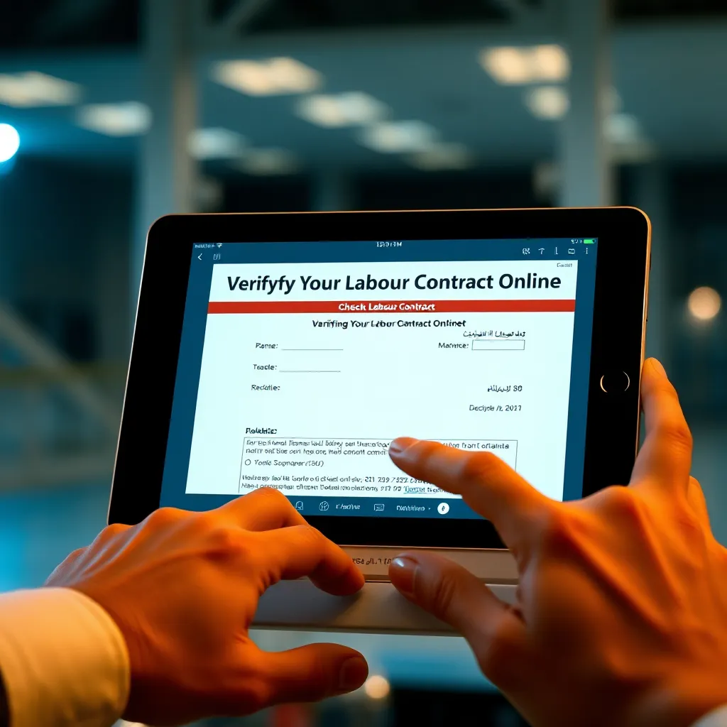 Verify Your Labour Contract Online in the UAE