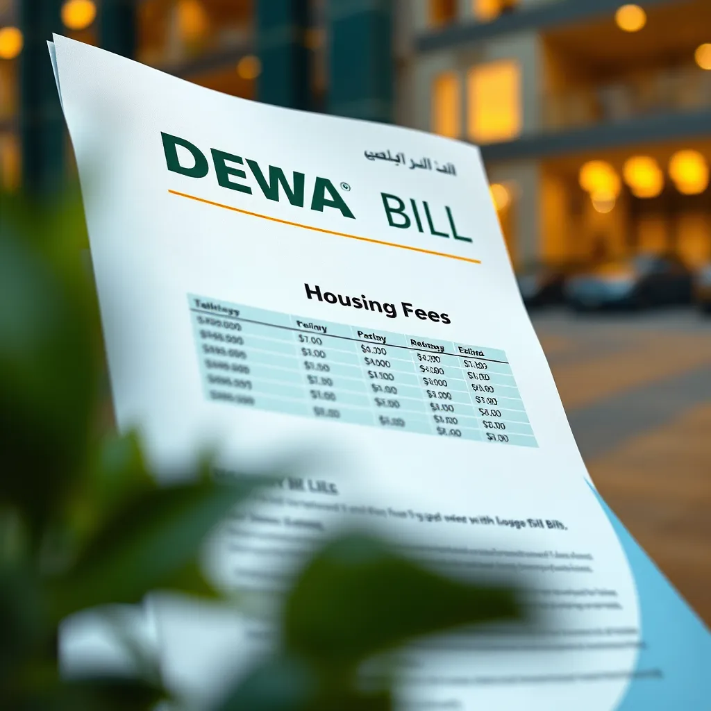 Understanding Housing Fees in DEWA Bills